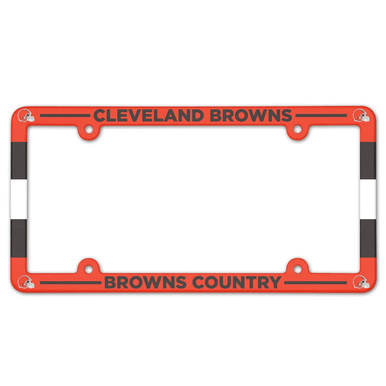 Cleveland Browns Country Full Color Plastic License Plate Frame - BMV ...