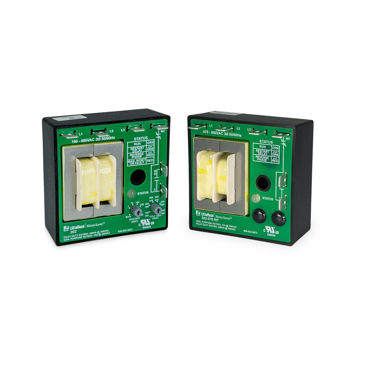 Littelfuse 202-RP, Reverse-Phase Relay/ 190-480V/ - WhaleSupply.com
