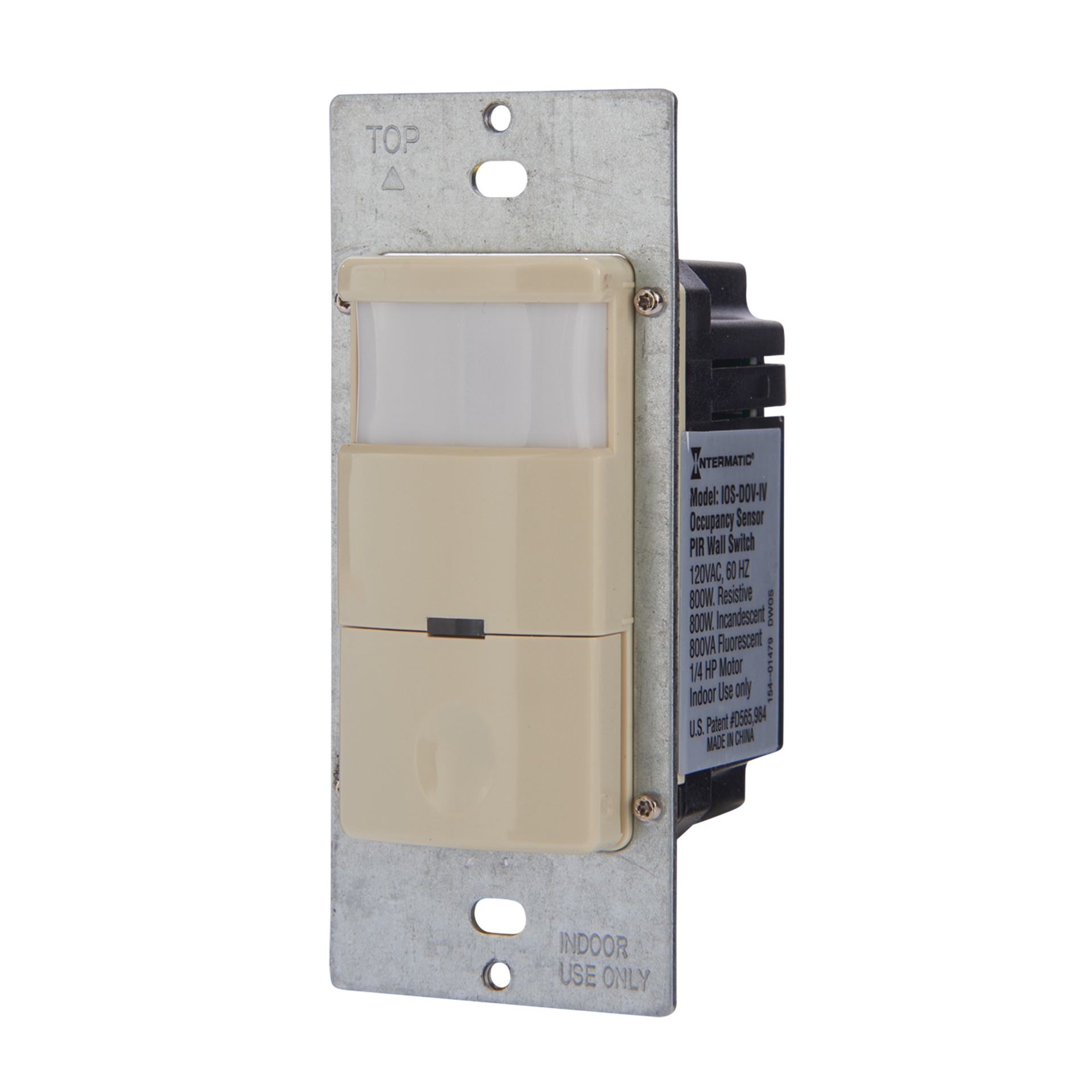 Intermatic IOS-DOV-IV, Commercial Grade In-Wall PIR Occupancy/Vacancy ...