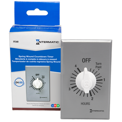Intermatic FF34H, Spring Wound Countdown Timer, Commercial, 125-277 VAC ...