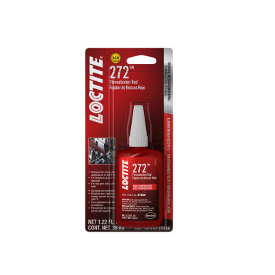 Loctite 272, Red Threadlocker, 36 ml Bottle, 37480 - WhaleSupply.com