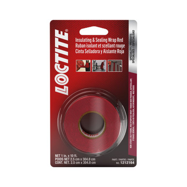 Loctite 1212164, Insulating & Sealing Wrap, Red, 1 in x 10 ft Roll ...