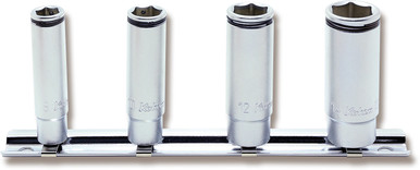 Koken RS2350M/4, 1/4 Sq. Dr. Deep NUT GRIPÂ® Socket Set 8-14mm - 4 pieces - WhaleSupply.com