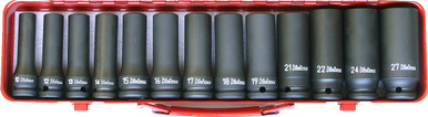 Koken 14208M, 1/2 Sq. Dr. 13 Piece Impact Deep 6-Point Socket Set 10 ...