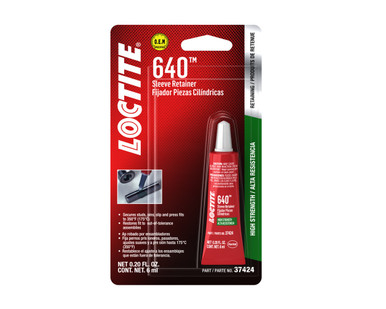 Loctite 640, Sleeve Retainer, 6 ml Tube, 37424 - WhaleSupply.com