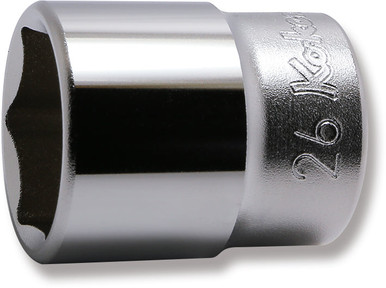 Koken 4400M-26, 1/2 Sq. Dr. Socket 26mm 6 point Length 42mm ...