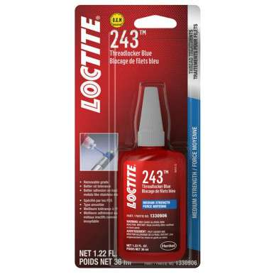 Loctite 243, Blue Threadlocker, 36 ml Tube, 1330906 - WhaleSupply.com