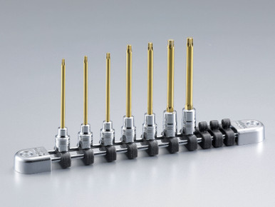 Nepros NTQ4T07L, 1/4"sq. T-Type Torx Bit Socket Set (Long) (7pcs ...