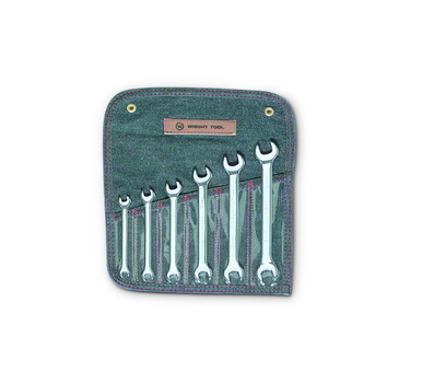 Wright tool 740, Open End Wrench 6 Piece Set - Full Polish Metric 8mm ...