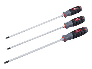 KTC D1P2-130, Hard Plastic Grip Long Screwdriver, Phillips #1, 1pc - WhaleSupply.com