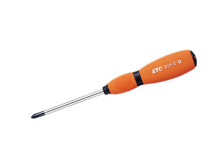 KTC D7P-2, Soft Grip Screwdriver, Cross Tip, Phillips #2 - WhaleSupply.com