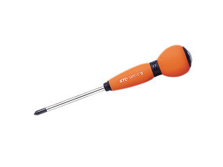 KTC D8P2-215, Soft Round Grip Screwdriver, Cross Tip, Phillips #2 - WhaleSupply.com