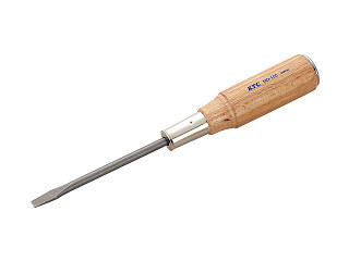 KTC MD-50, Wooden Grip Screwdriver (Flat), 4.5mm - WhaleSupply.com