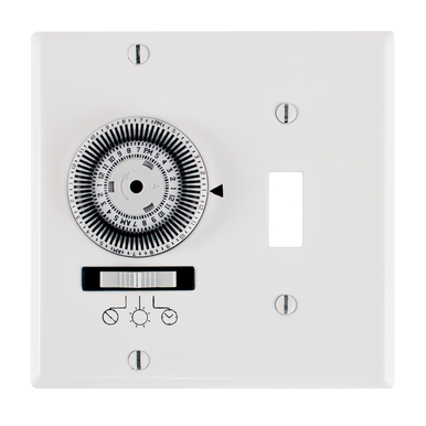 Intermatic KM2ST-2G, 24-Hour Heavy-Duty Mechanical In-Wall Timer, Timer ...