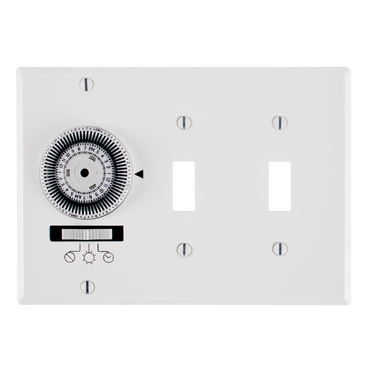 Intermatic KM2ST-3G, 24-Hour Heavy-Duty Mechanical In-Wall Timer, Timer ...