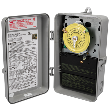 Intermatic T101P, 24-Hour Mechanical Time Switch, 120 VAC, 60Hz, SPST ...