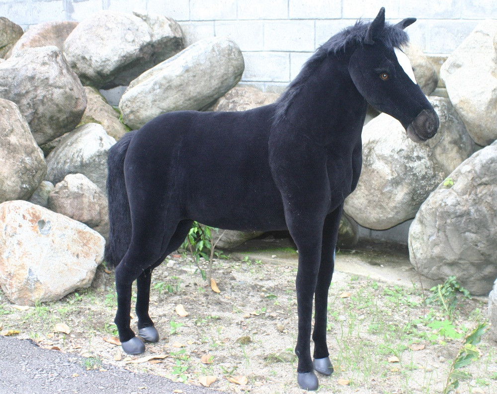 Hansa Black Pony, Life Size 55'' - Endeavour Toys
