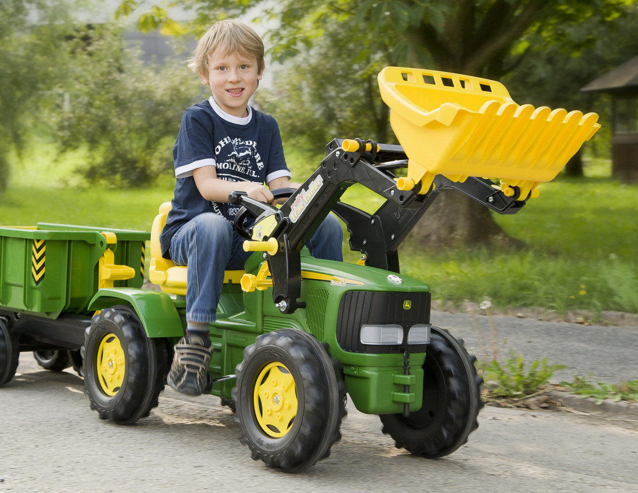 John Deere Farm Trac Front Loader Pedal Tractor - Endeavour Toys