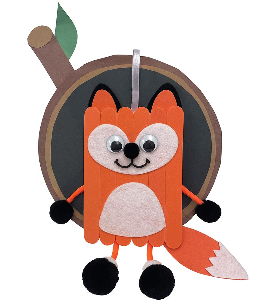 Fox Foam and Popsicle Stick Animal Kit - Set of 6 - Endeavour Toys