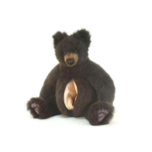 Hansa Teddy Bear, Chester with Zip Pouch 18'' - Endeavour Toys