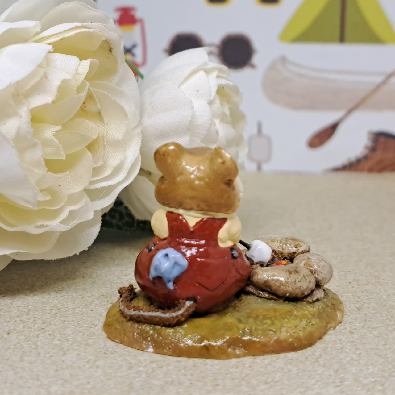 Wee Forest Folk Miniatures M-109 - Campfire Mouse - Endeavour Toys
