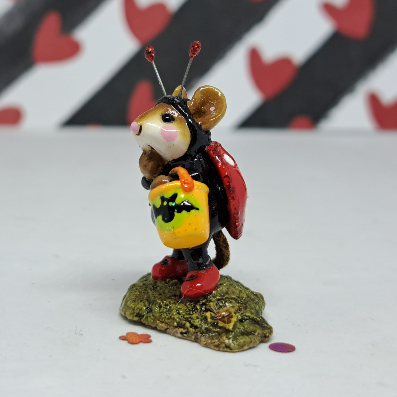 Wee Forest Folk Miniatures M-272 - Lady Bug-a-Boo (Red) - Endeavour Toys