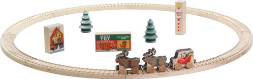 NameTrain Christmas Tree Train Set By Maple Landmark - Endeavour Toys