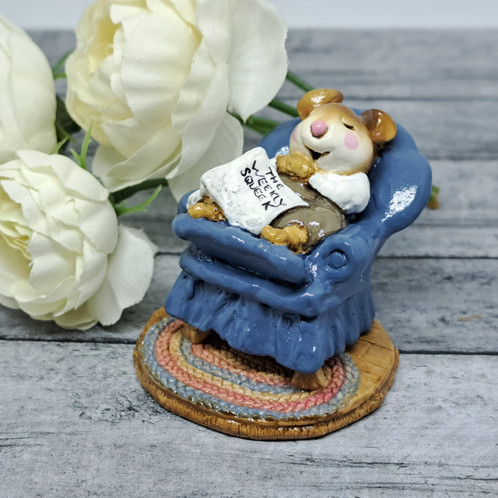 Wee Forest Folk Miniatures M-159 - Forty Winks (Blue) - Endeavour Toys