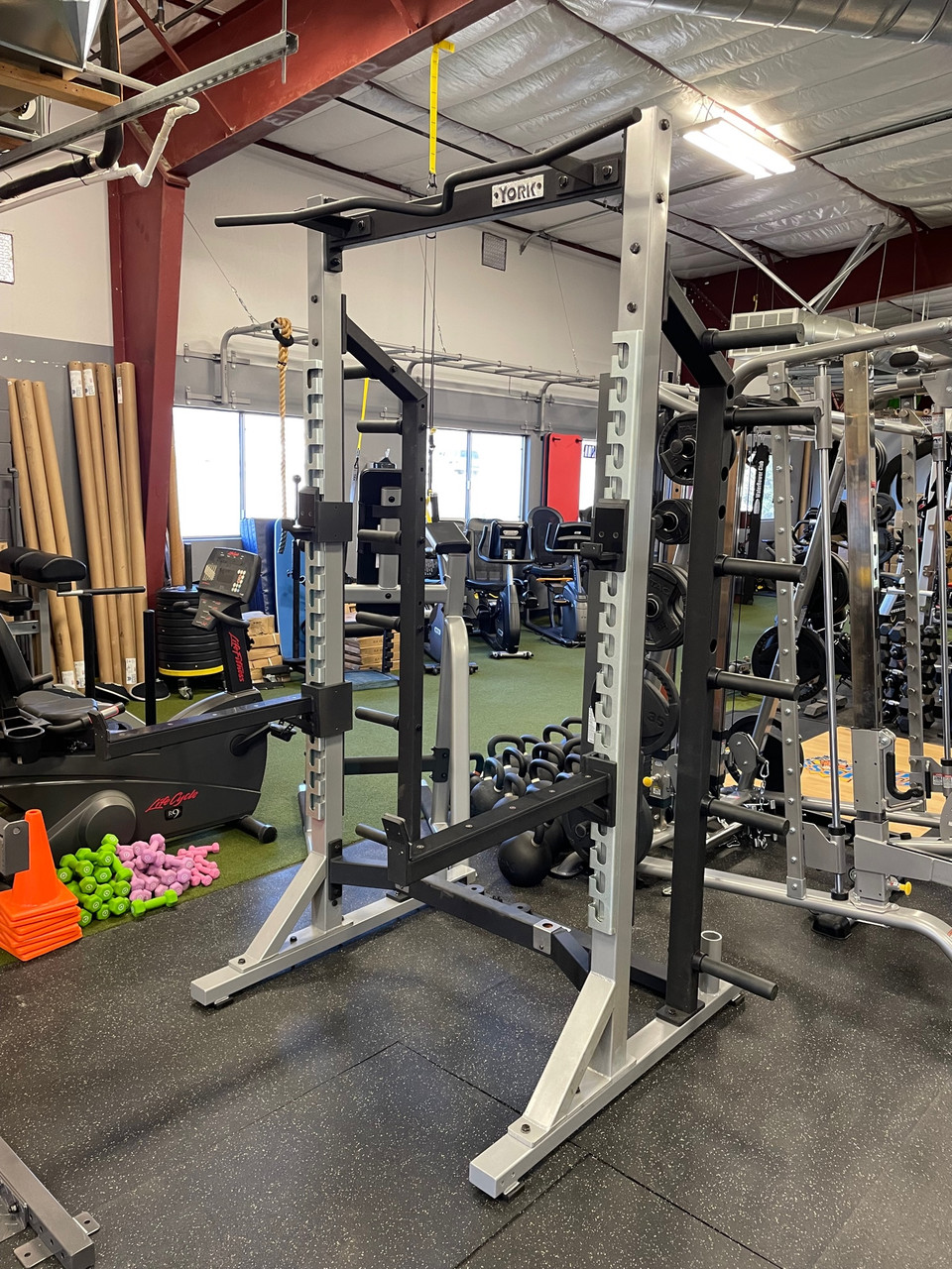 York Barbell STS Half Rack w/ Safety Spot Arms