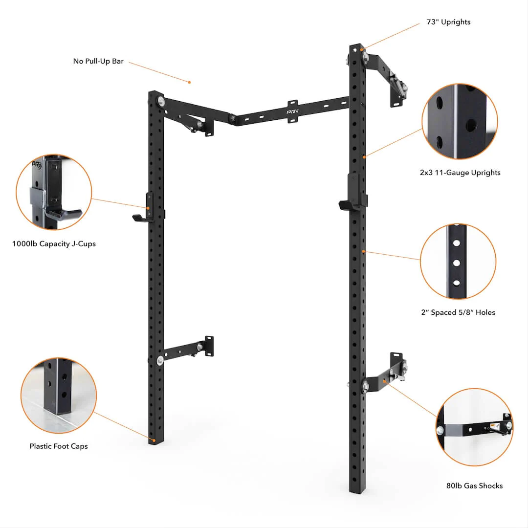 PRx Profile® ONE Folding Squat Rack (no bar)