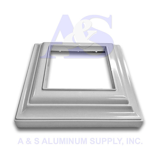 Plastic decorative base molding for aluminum column - A&S Aluminum Supply