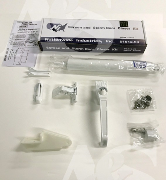Standard closure kit for screen patio door - A&S Aluminum Supply