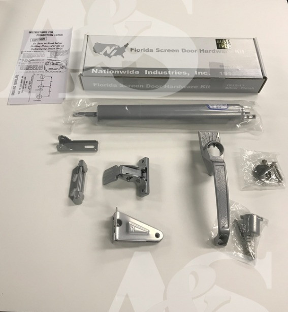 Standard closure kit for screen patio door - A&S Aluminum Supply