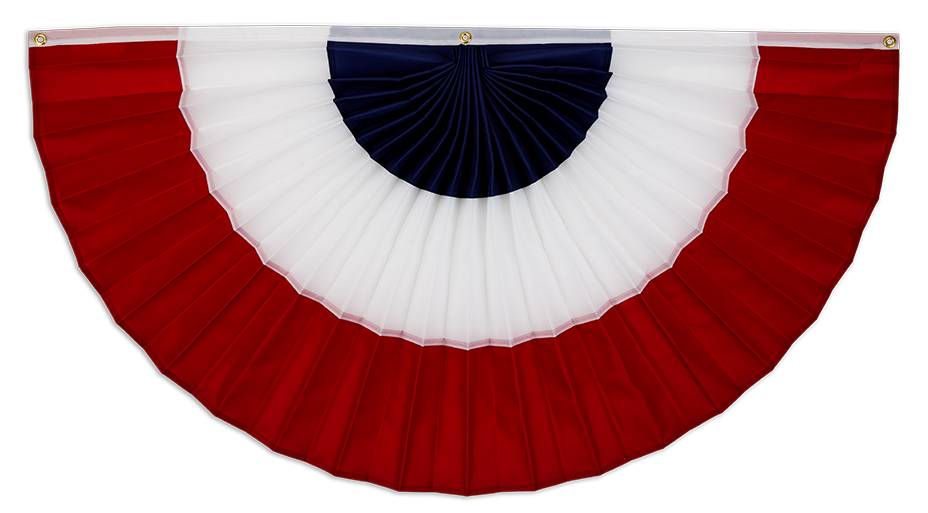 3-Stripe Red, White & Blue Bunting Fabric