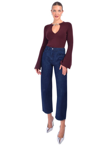 Simkhai Evren Wool Top in Mahogany