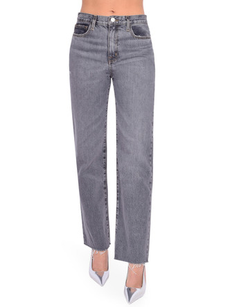 Frame Le Jane Ankle Raw Fray in Zurich Gray