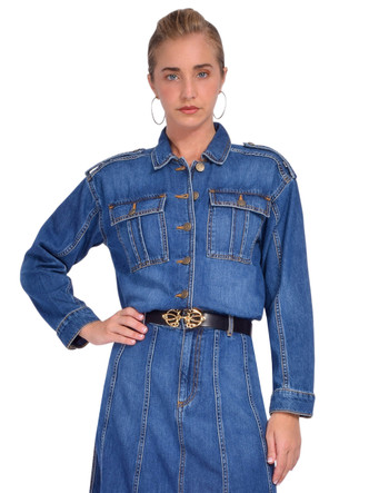 Ba&sh Bolto Denim Jacket in Blue