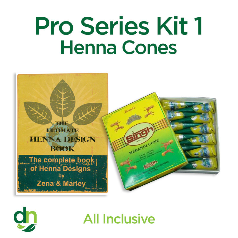 Pro Series Kit 1 (Henna Cones) | Shop Henna for Tattoos - HennaKing.com