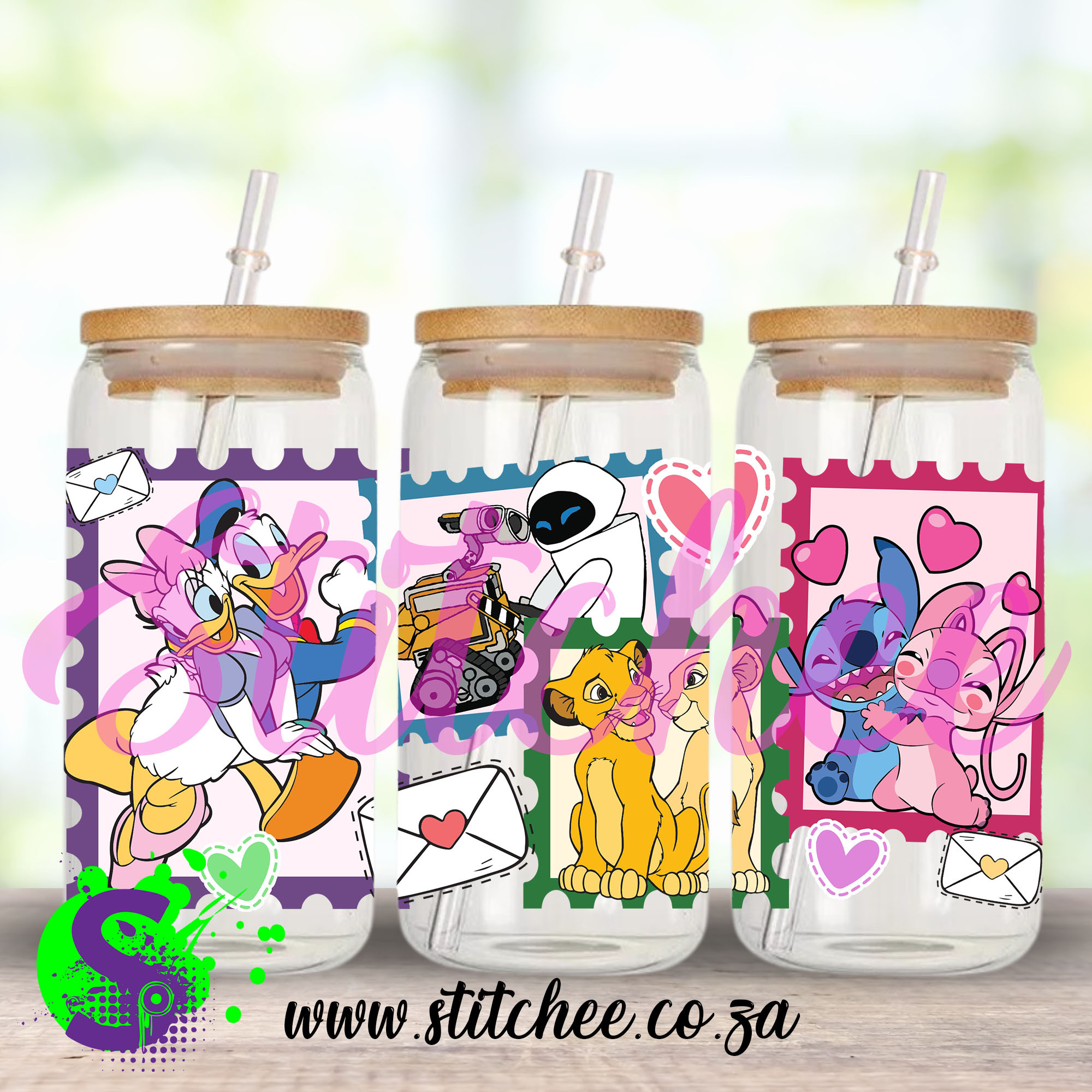 UVDTF wrap Valentine Characters - Stitchee