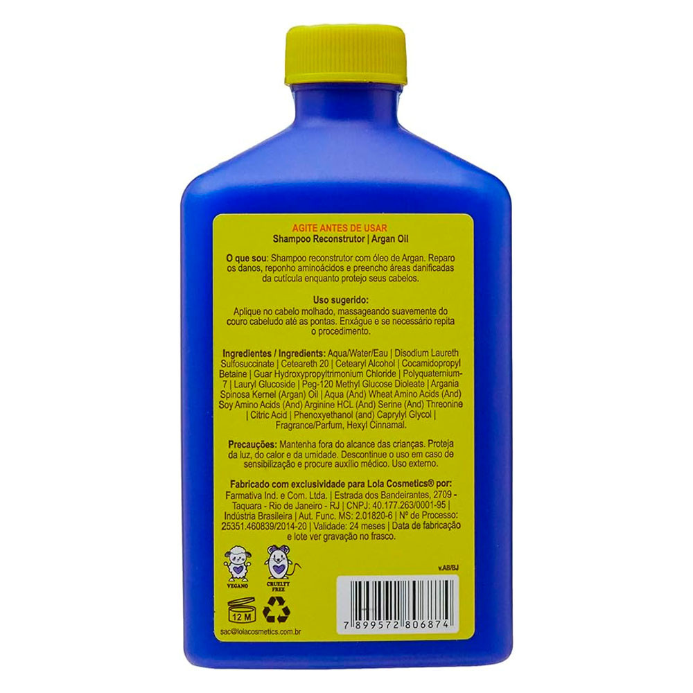 Lola Cosmetics Argan Oil Reconstructing Shampoo 250ml/8.45fl.oz