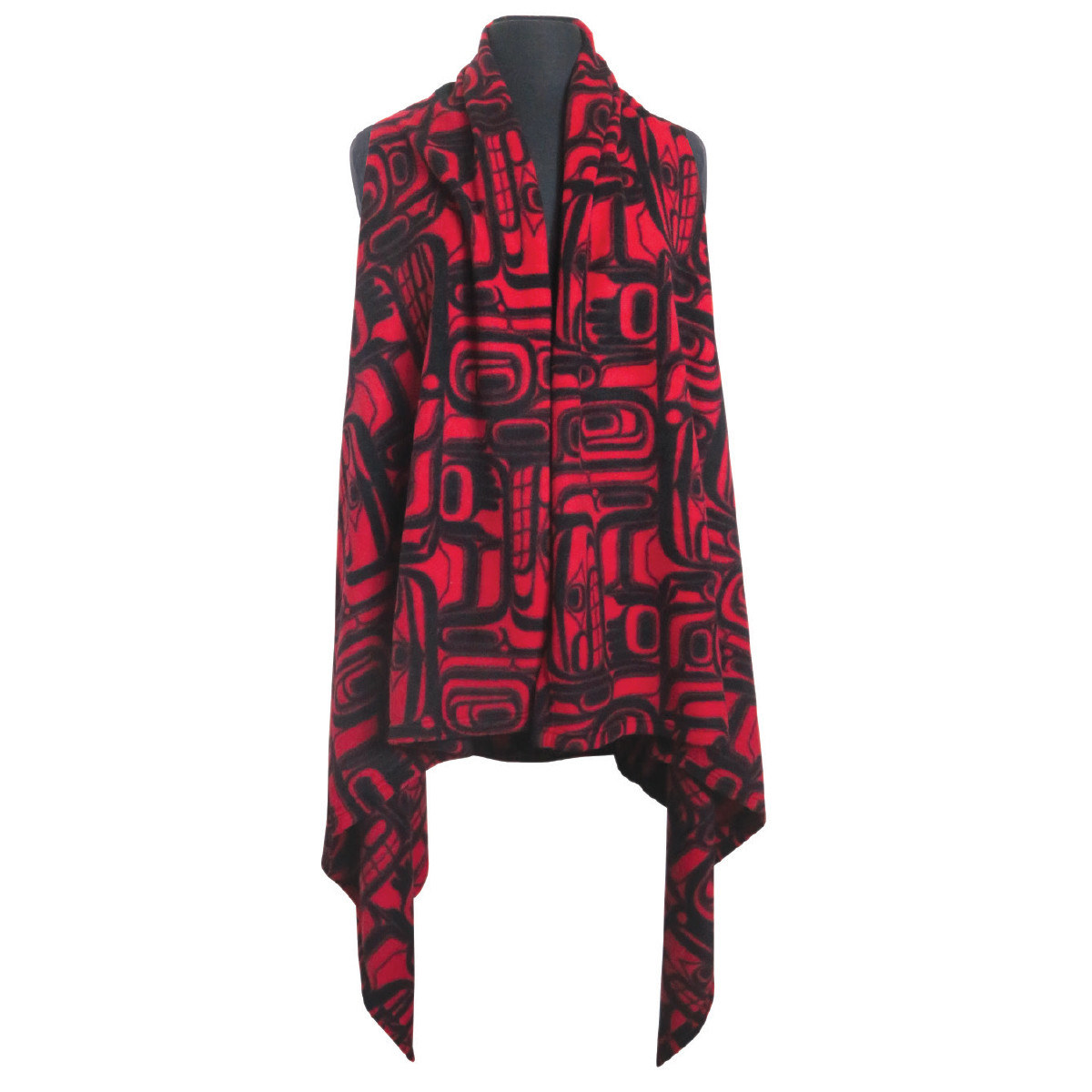 Multi-Use Fleece Cape - Salish Weaving - Spirit of the Sky - S, Leila ...