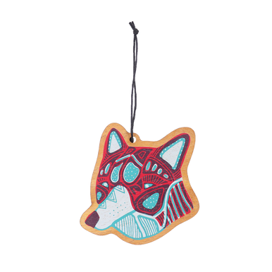 Wood Ornament -Wolf, Joshua Mangeshig Pawis-Steckley, Ojibway | Native ...