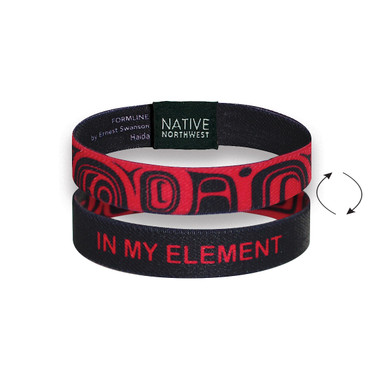 Inspirational Wristbands - Formline - M, Ernest Swanson, Haida | Native Northwest
