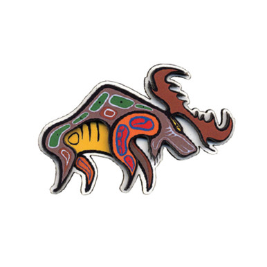 3D Magnet - Moose, Mark A. Jacobson, Ojibway | Native Northwest
