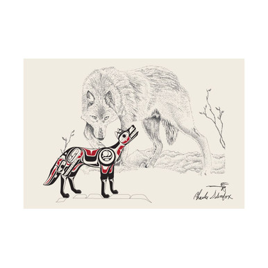 Postcard - Wolf, Charles Silverfox, Tlingit | Native Northwest