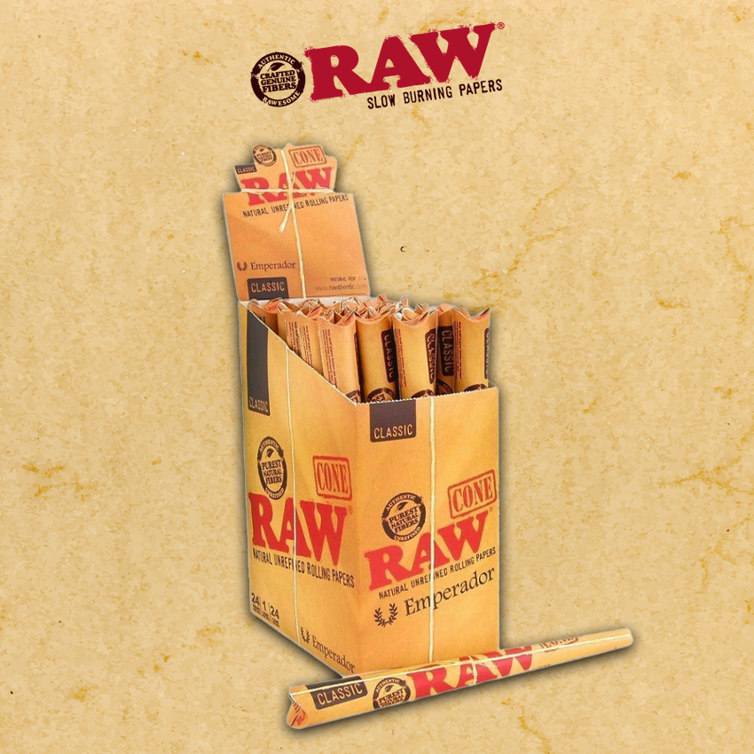 RAW CLASSIC EMPERADOR DISPLAY - 24CT - World Wholesale