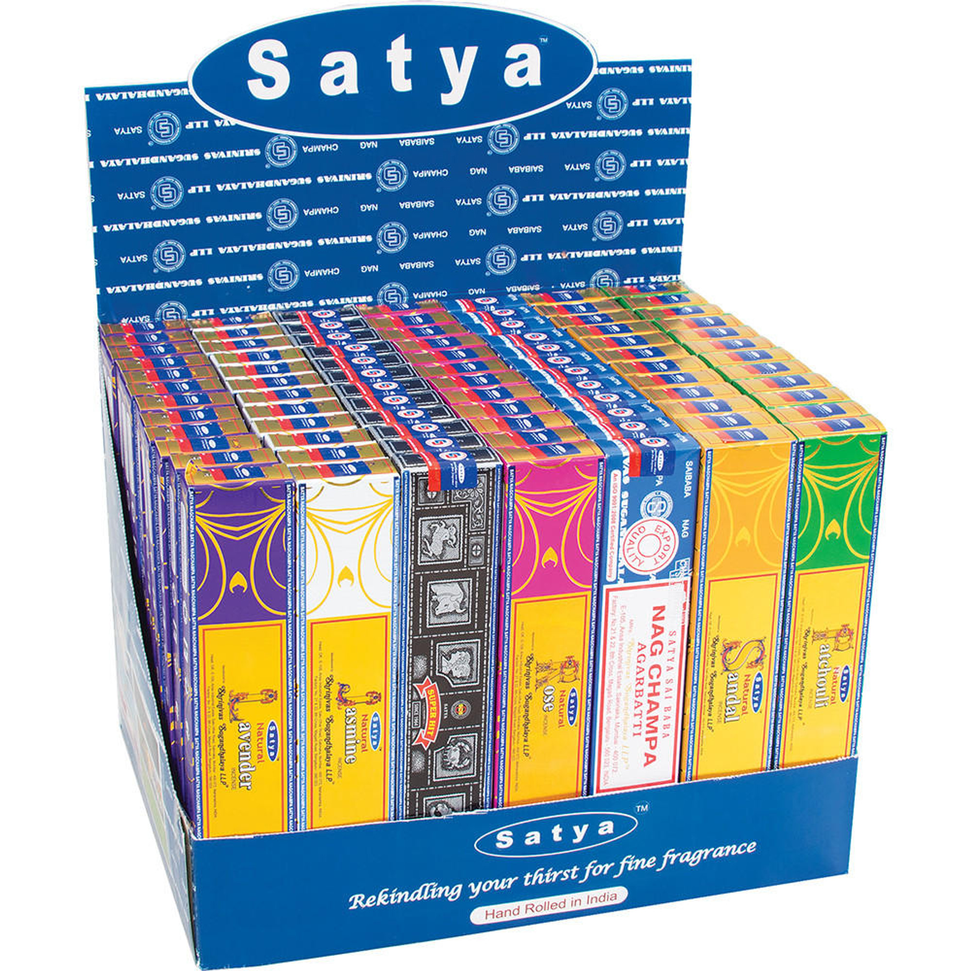 SATYA ASSORTED INCENSE DISPLAY - 84CT