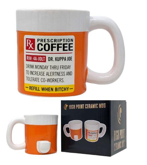 HPG CERAMIC WATER PIPE MUG - RX PRESCRIPTION