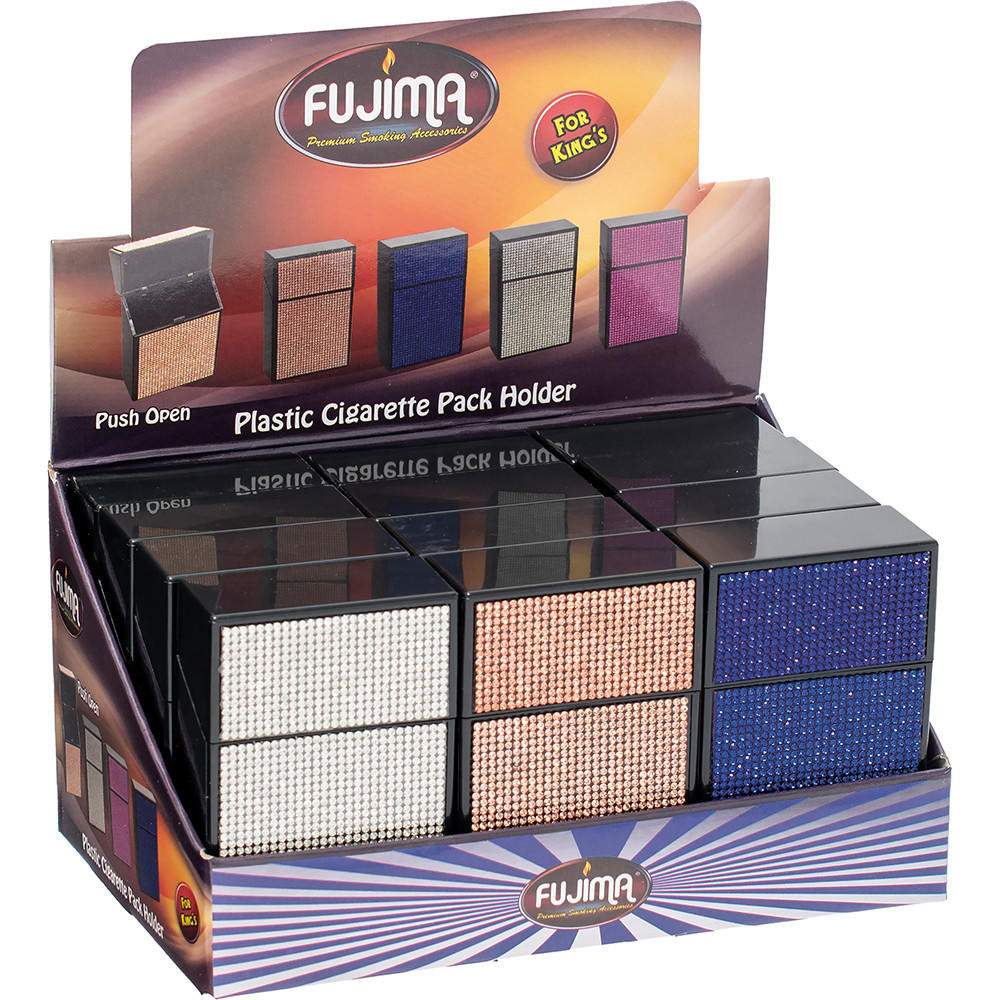 PLASTIC CIG BOX GEM DESIGN - KING - 12CT