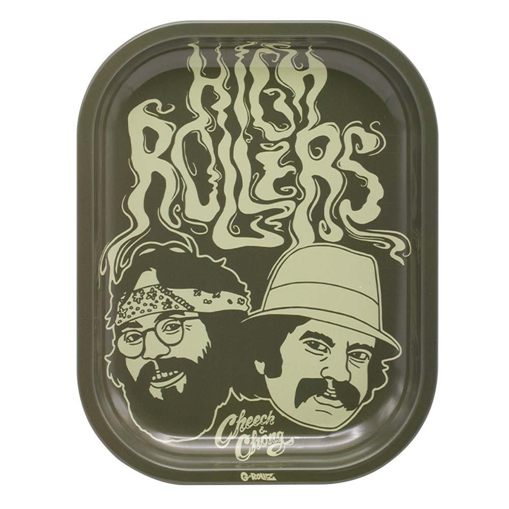 G-ROLLZ - CHEECH & CHONG HIGH ROLLERS SMALL TIN TRAY 14 X 18CM